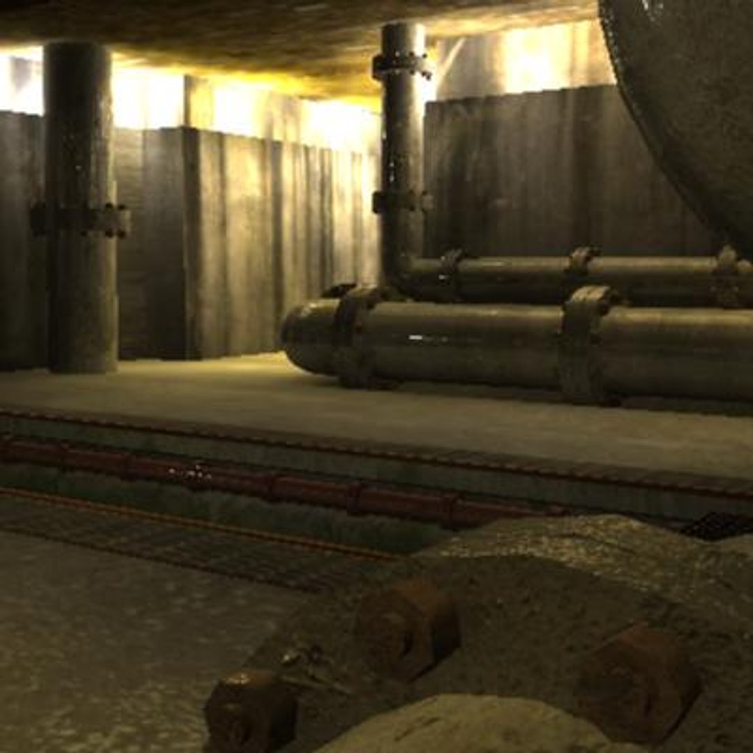 Sewer Bunker 3d Obj