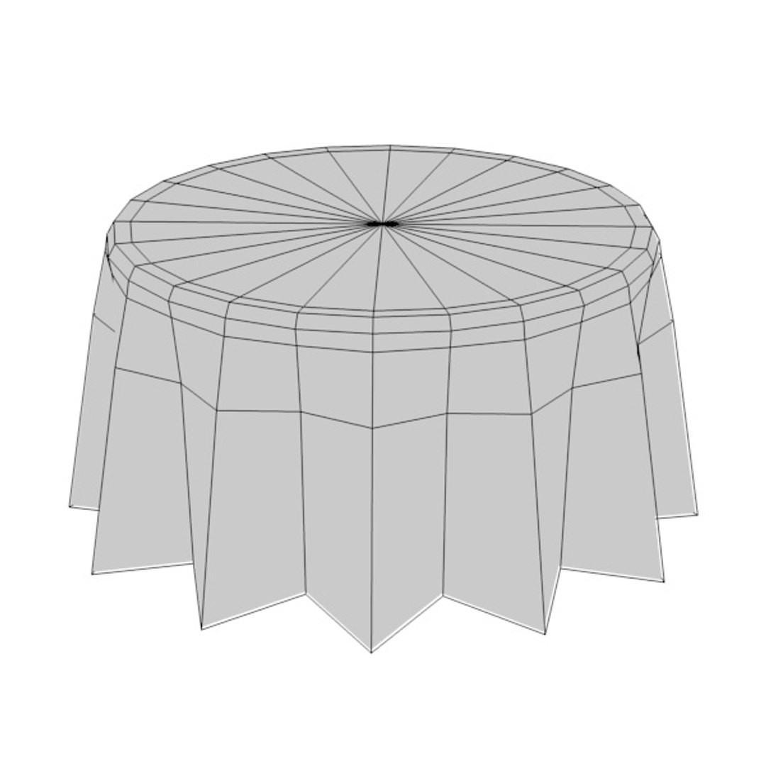3d Model Table Cloth Tablecloth