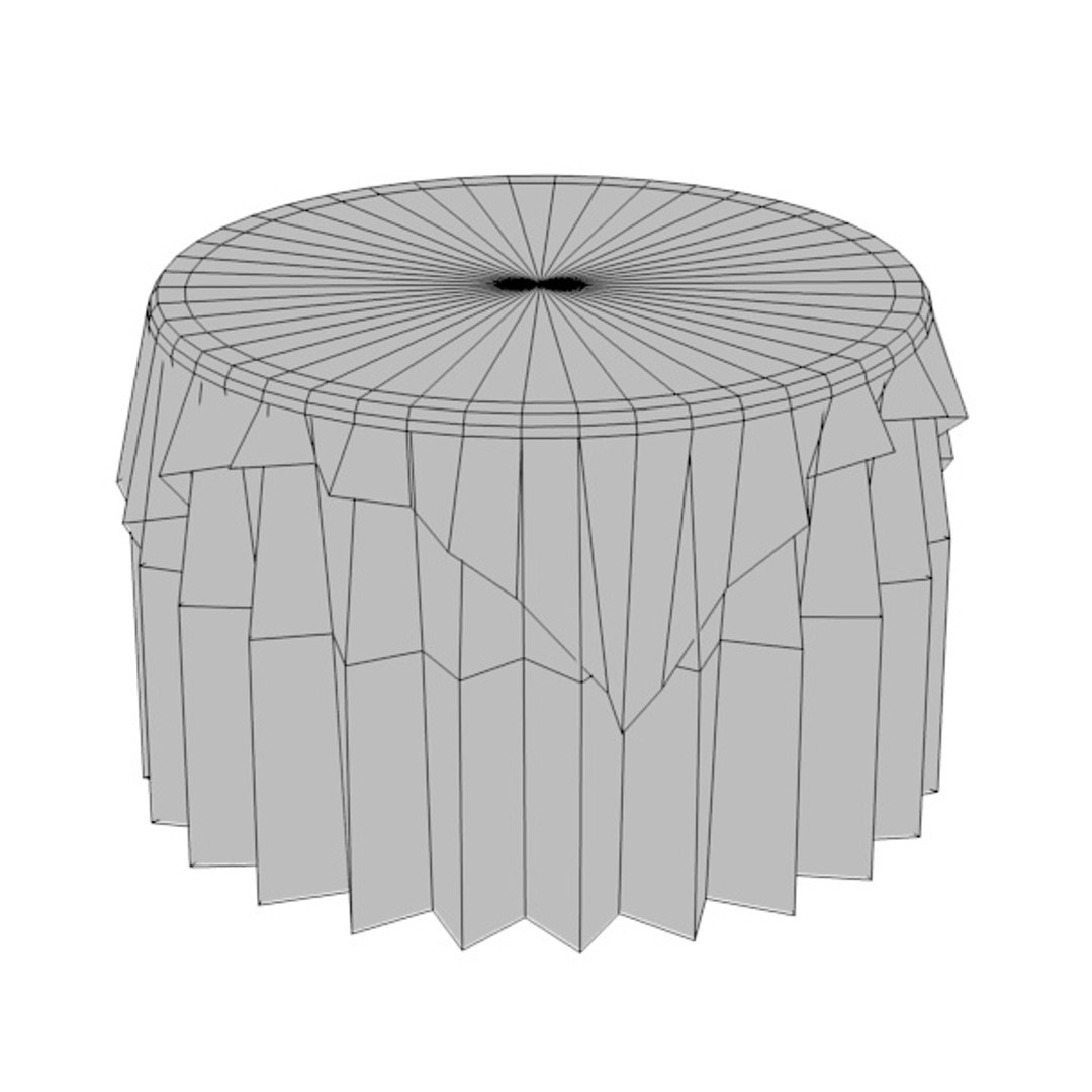 3d Model Table Cloth Tablecloth