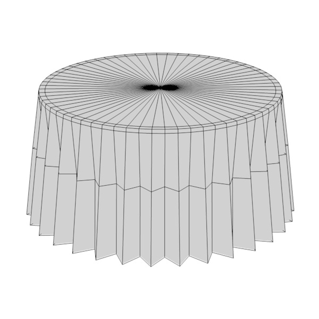 3d Model Table Cloth Tablecloth
