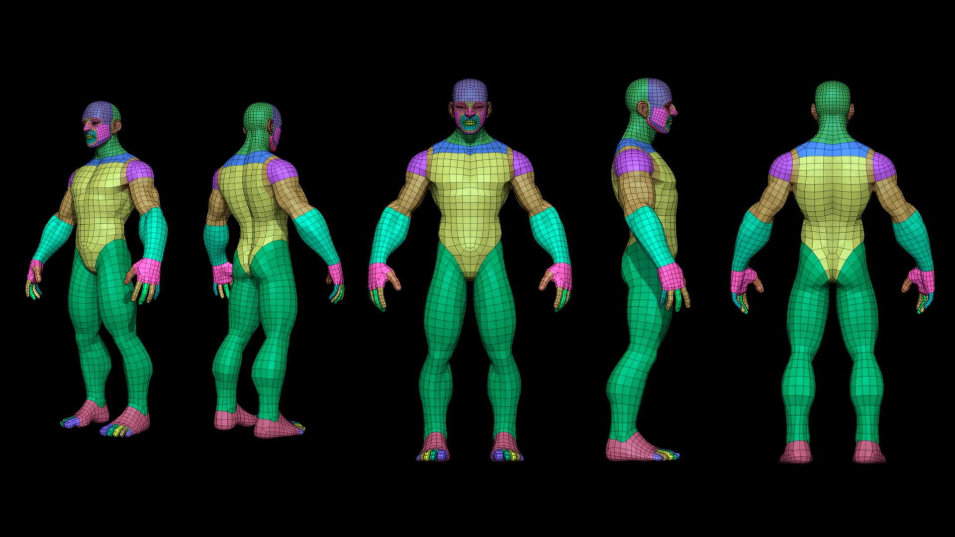3D Stylized Male And Female Base Meshes V2 Model - TurboSquid 2374816