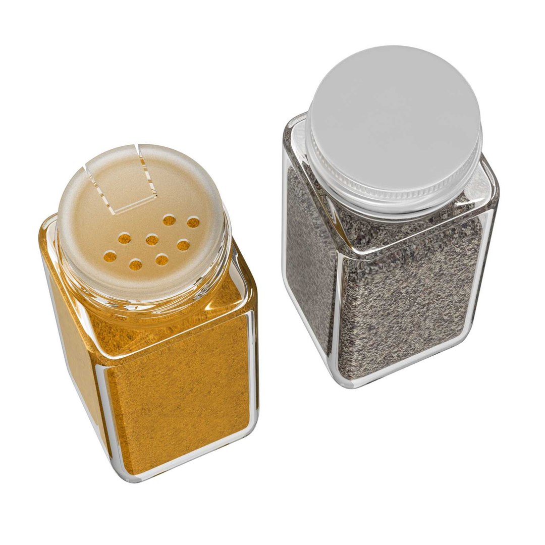 Jar Cleared Square Spice 3D Model - TurboSquid 1643066