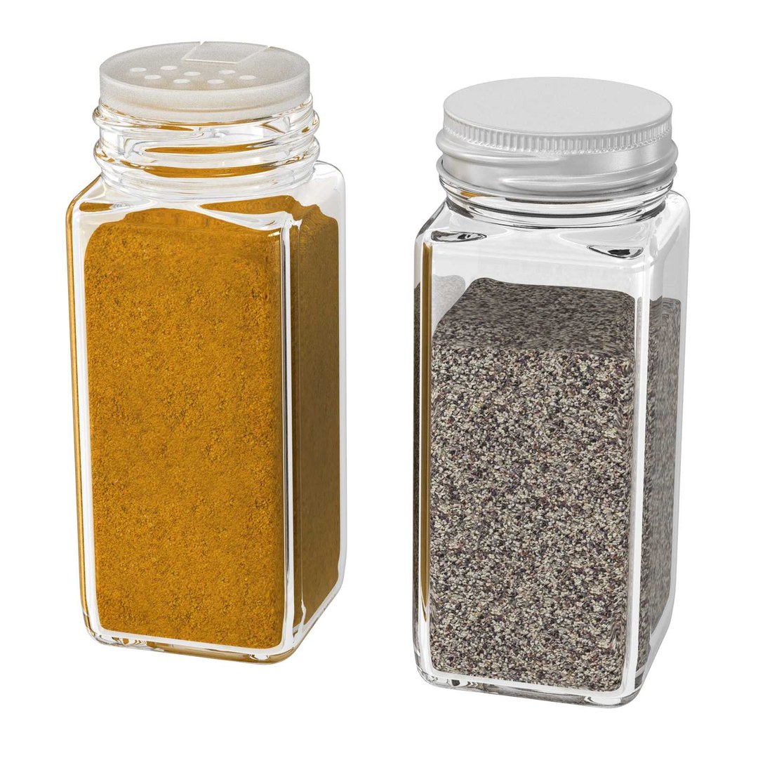 Jar Cleared Square Spice 3D Model - TurboSquid 1643066