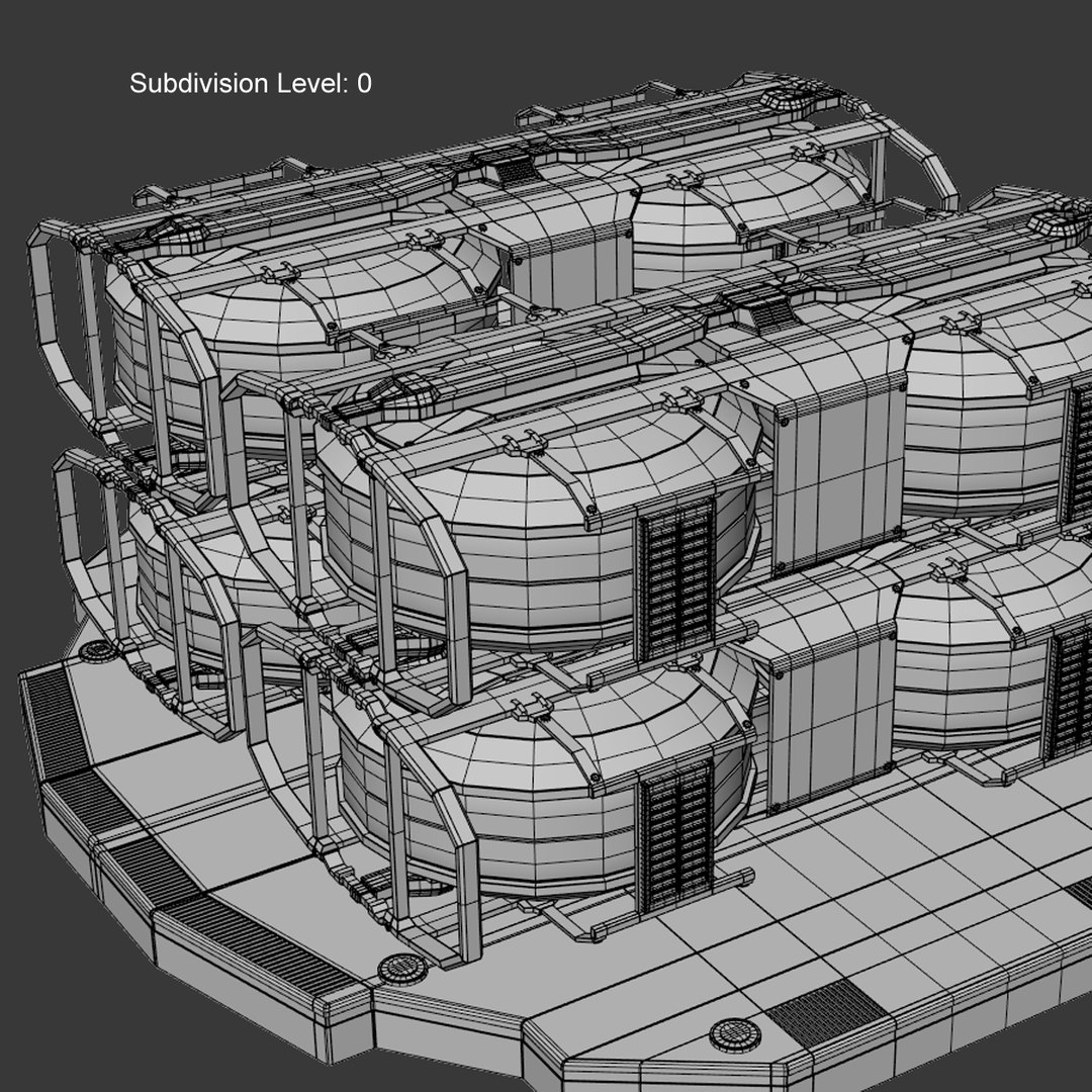 Futuristic Containers Max