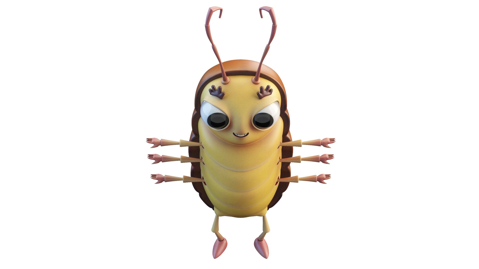 Cartoon Beetle Character Model - TurboSquid 2070241