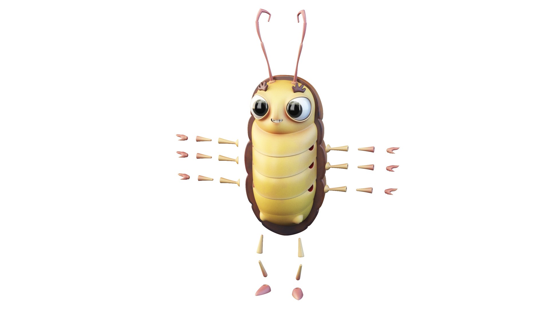 Cartoon Beetle Character Model - TurboSquid 2070241