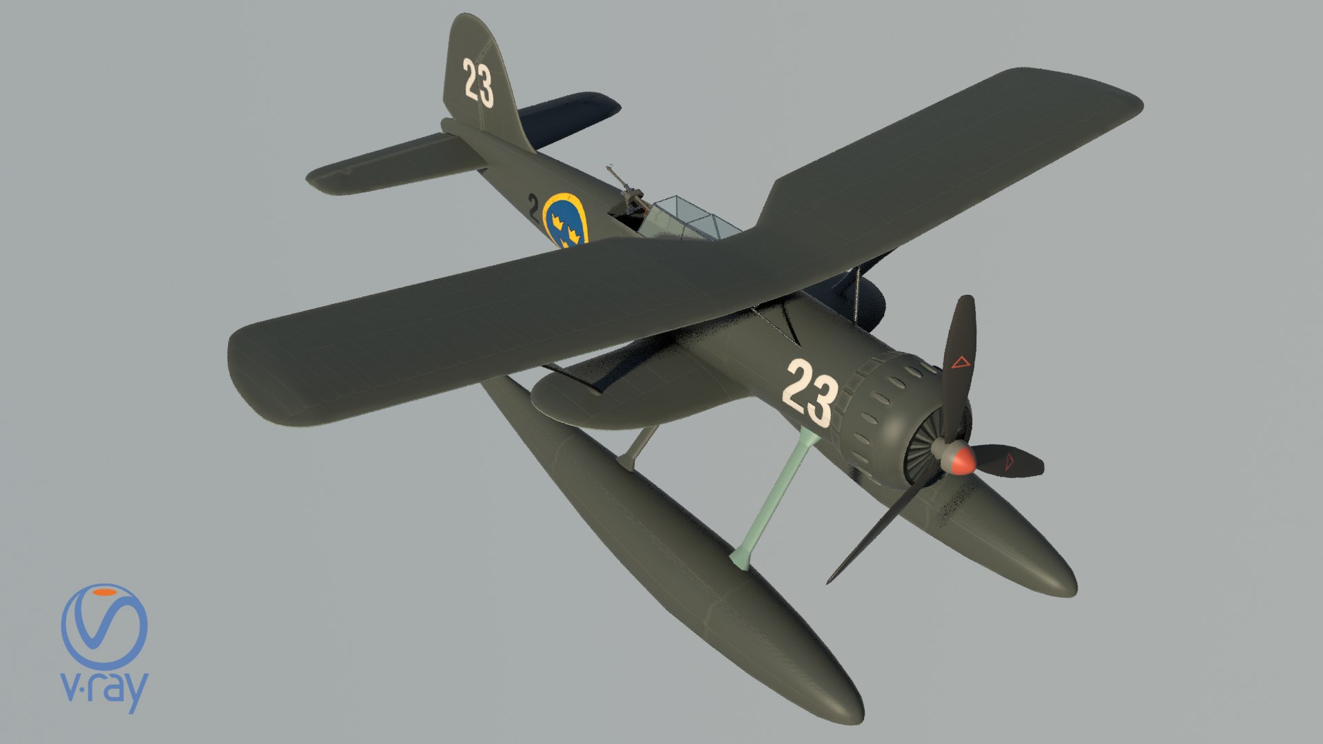 3D Seaplane Heinkel He 114 3D Model - TurboSquid 1735514