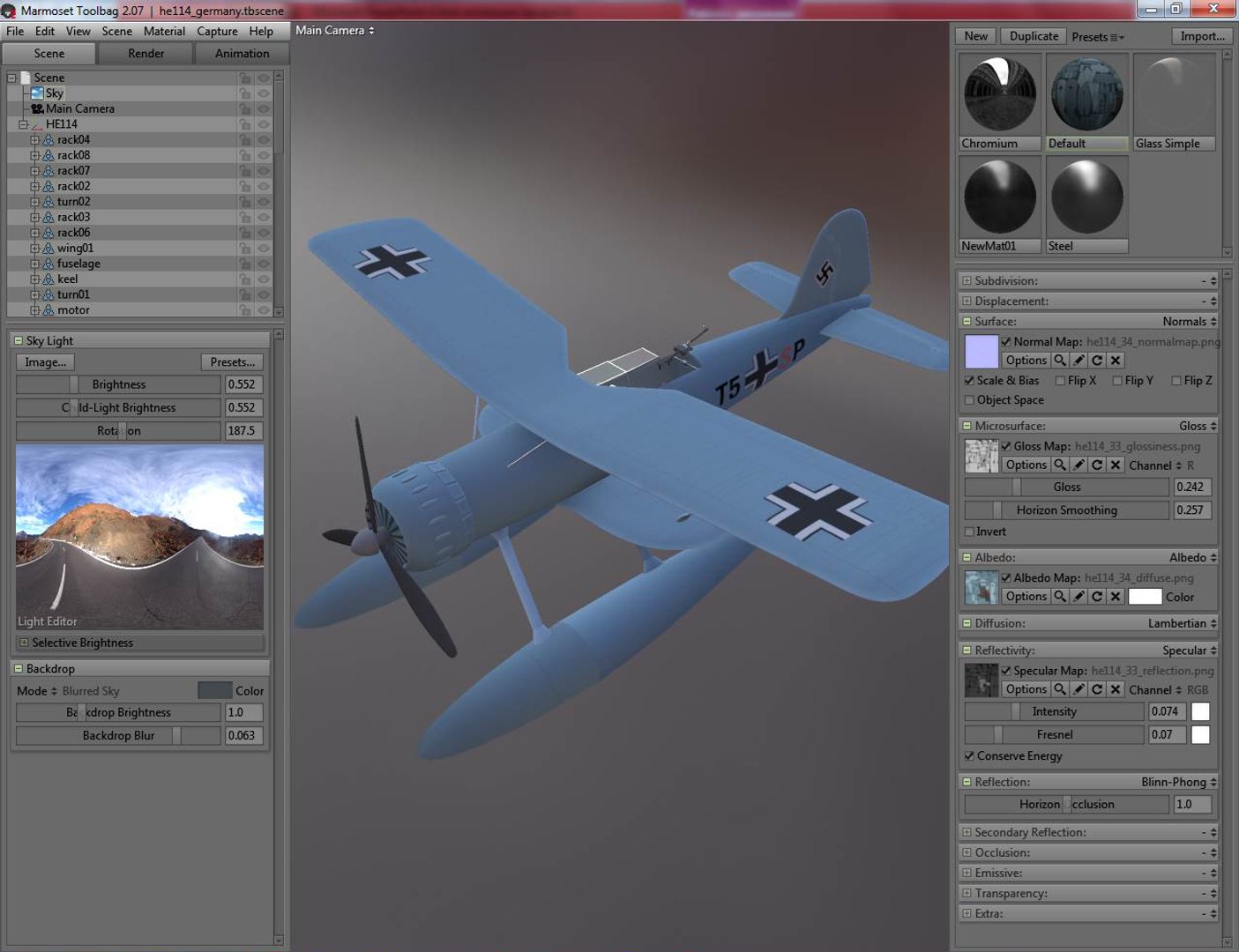 3D Seaplane Heinkel He 114 3D Model - TurboSquid 1735514