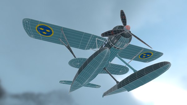 3D Seaplane Heinkel He 114 3D model - TurboSquid 1735514