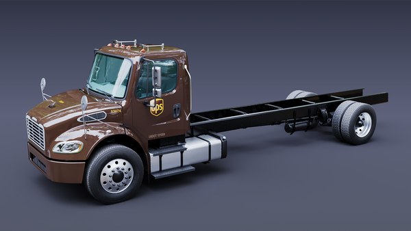 modelo 3d UPS Freightliner M2 106 2020 Camión furgón - TurboSquid 2200953