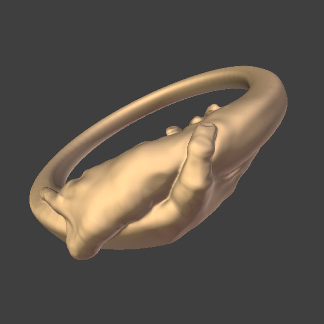 3d Rome Handshake Hand Model