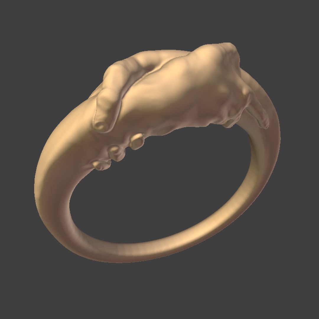 3d Rome Handshake Hand Model