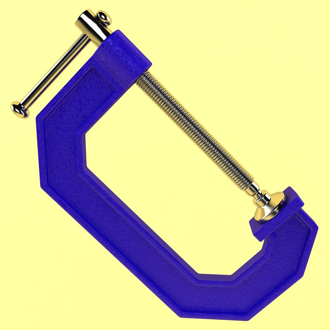 3d c clamp model
