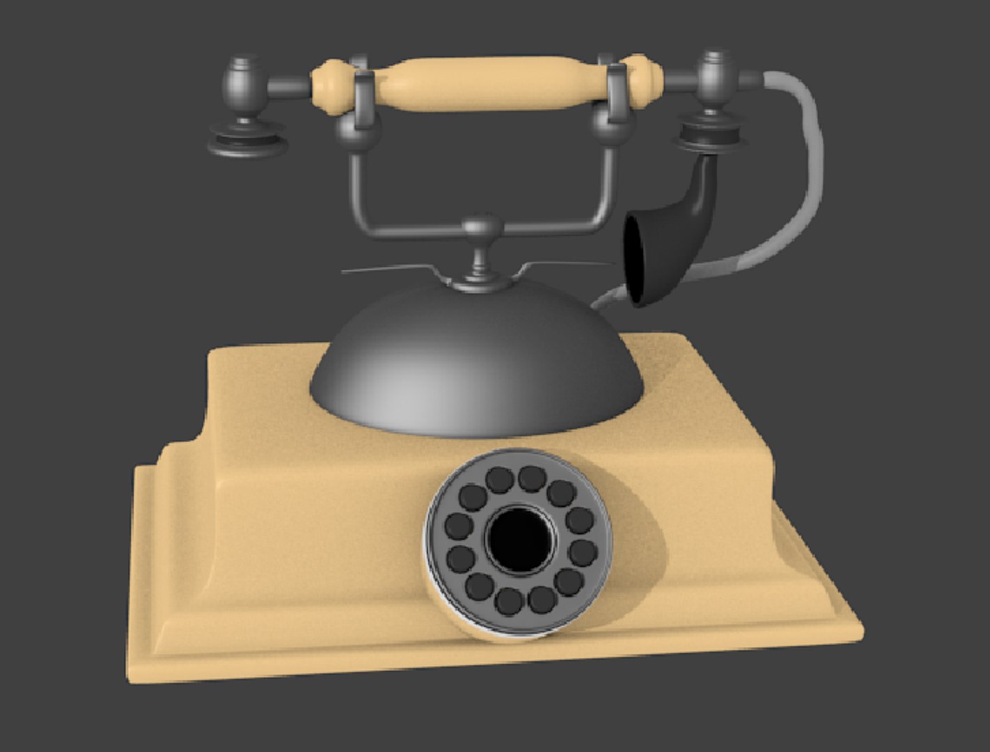 Retro Phone 3d Max