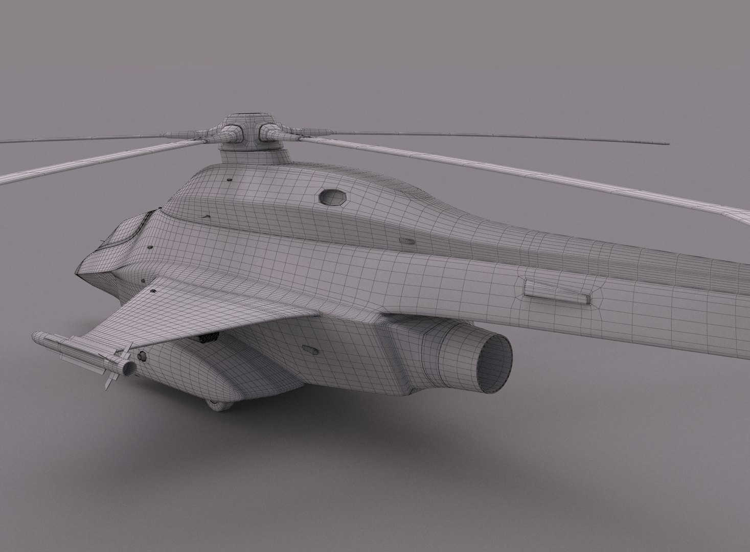 Futuristic helicopter model - TurboSquid 1415020