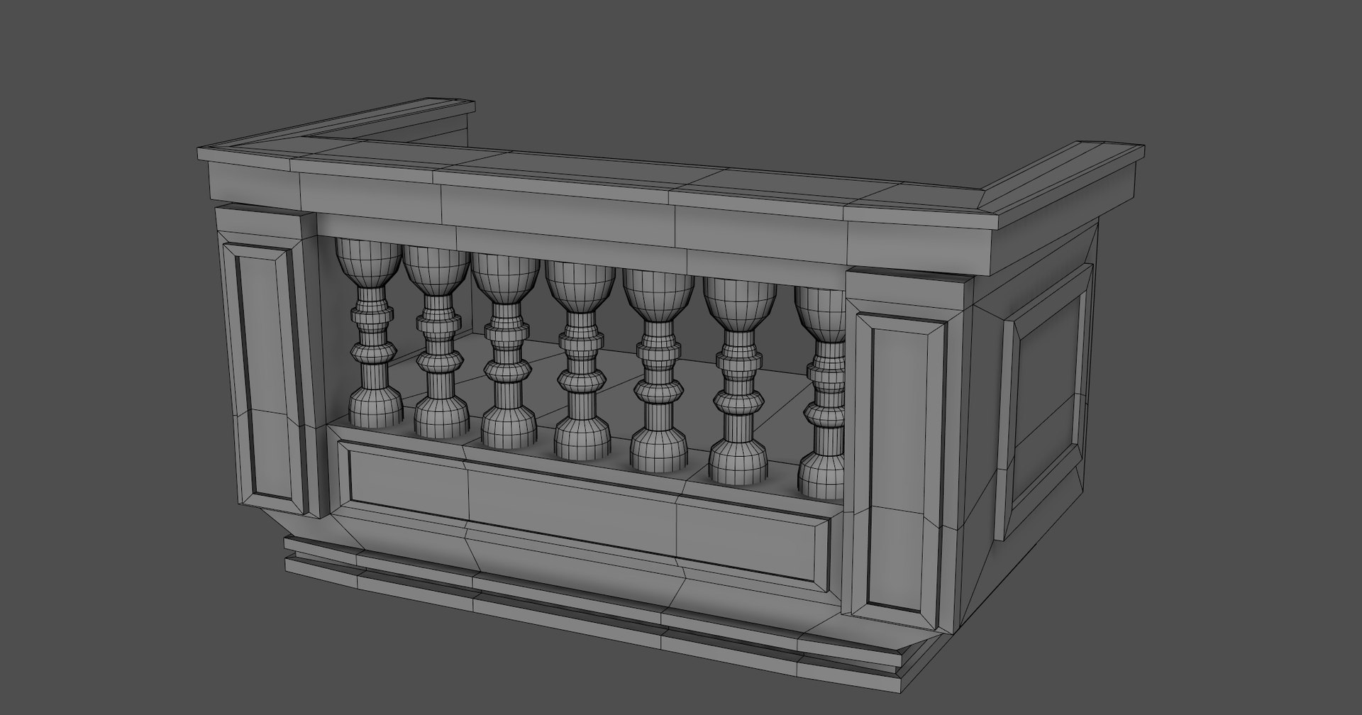 Free 3D Old Balcony Castle Model - TurboSquid 2131931