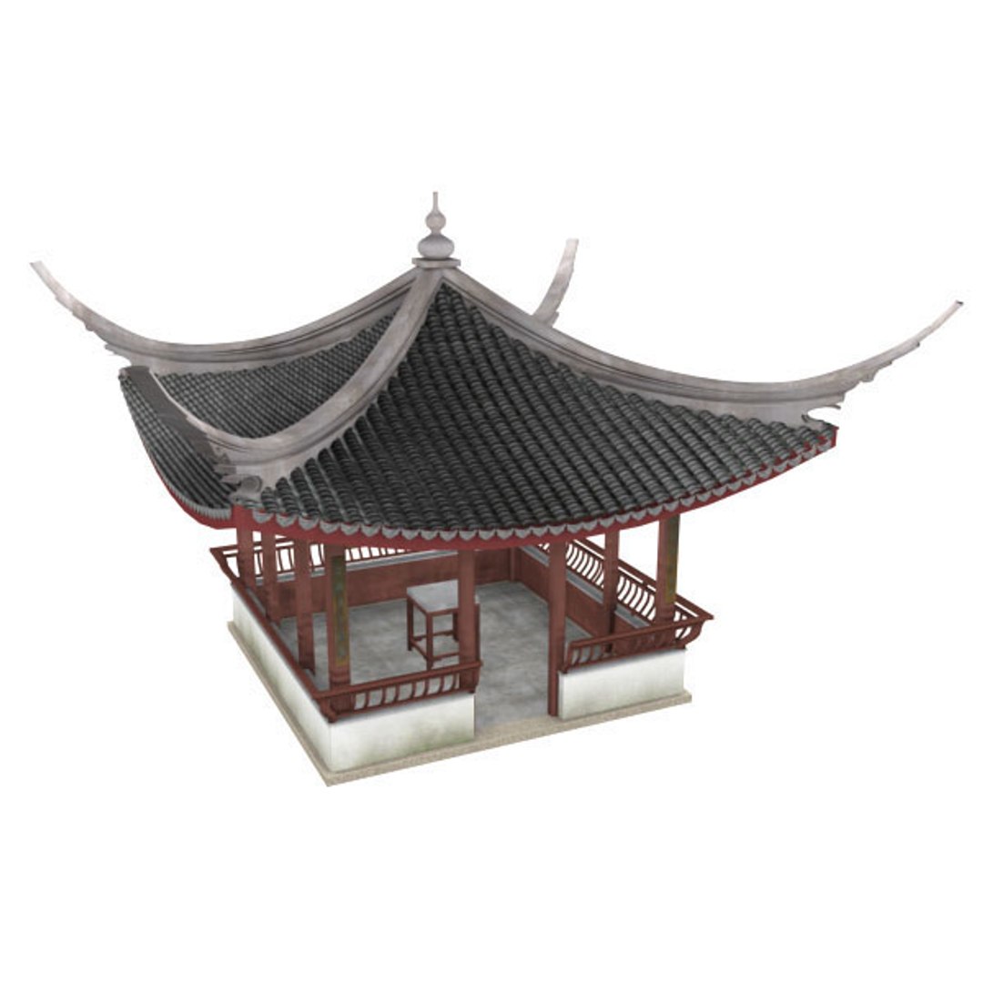Chinese Pavilion 3d Model