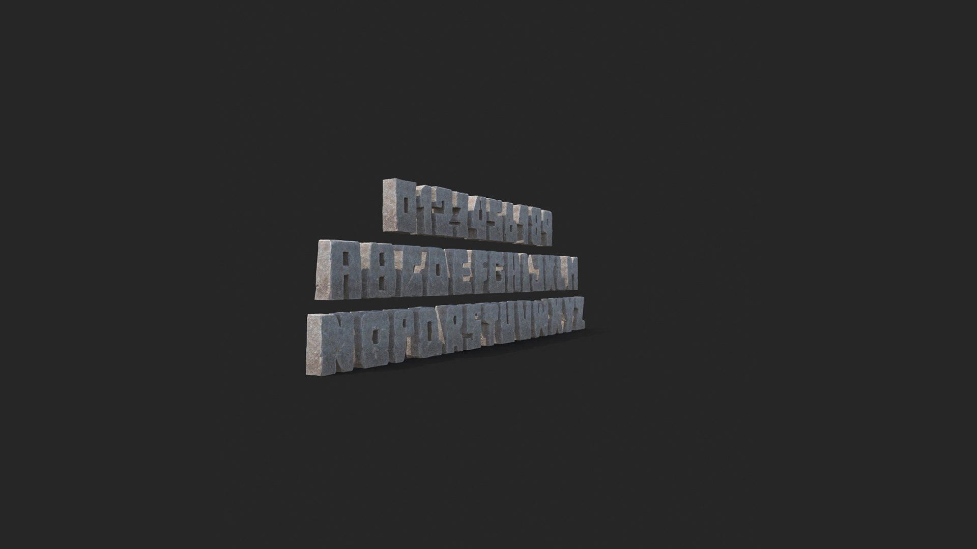 3D Stone Letter - TurboSquid 2119773