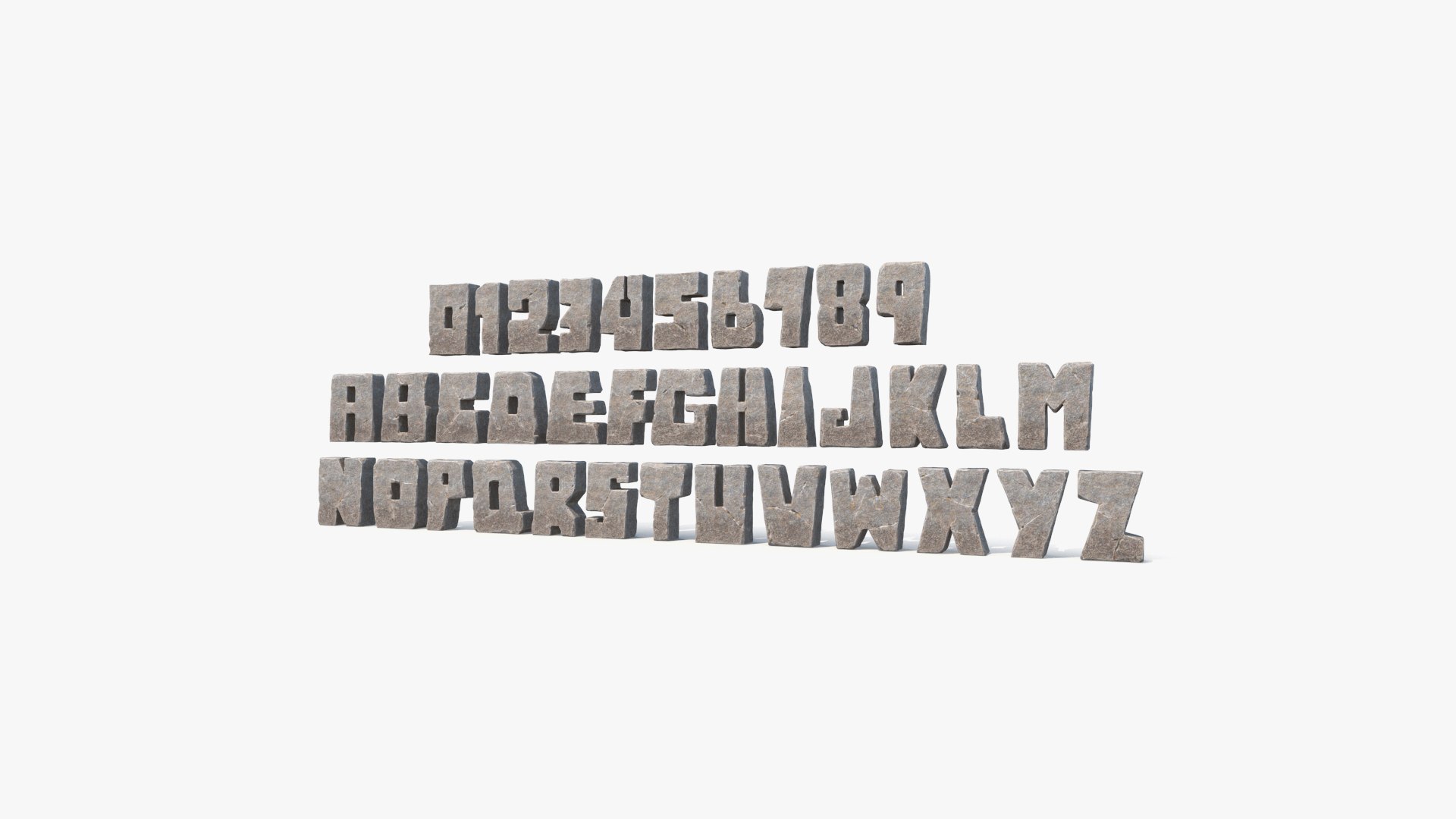 3D Stone Letter - TurboSquid 2119773
