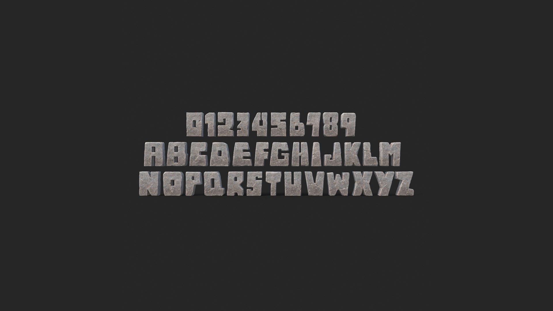 3D Stone Letter - TurboSquid 2119773
