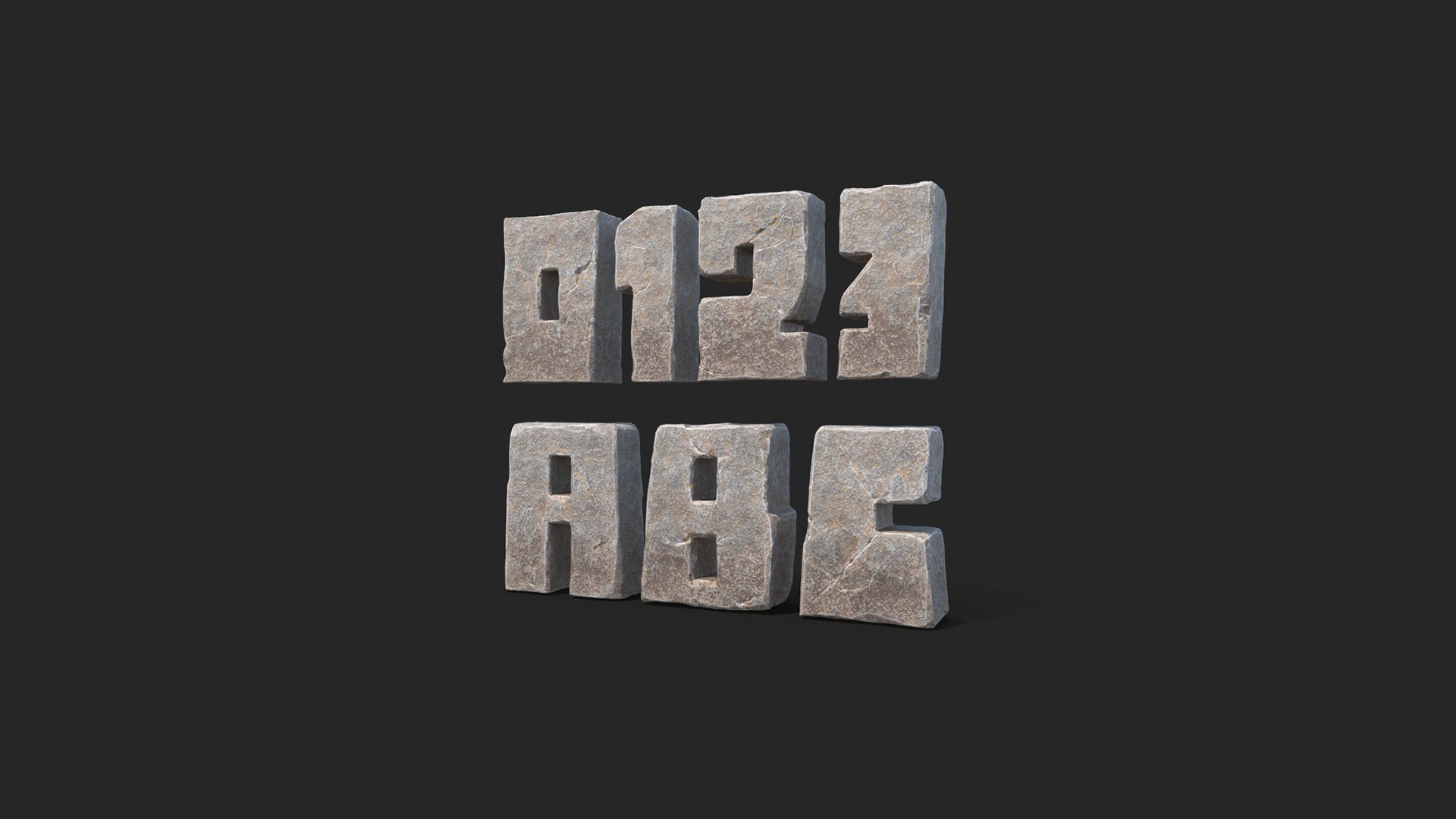 3D Stone Letter - TurboSquid 2119773