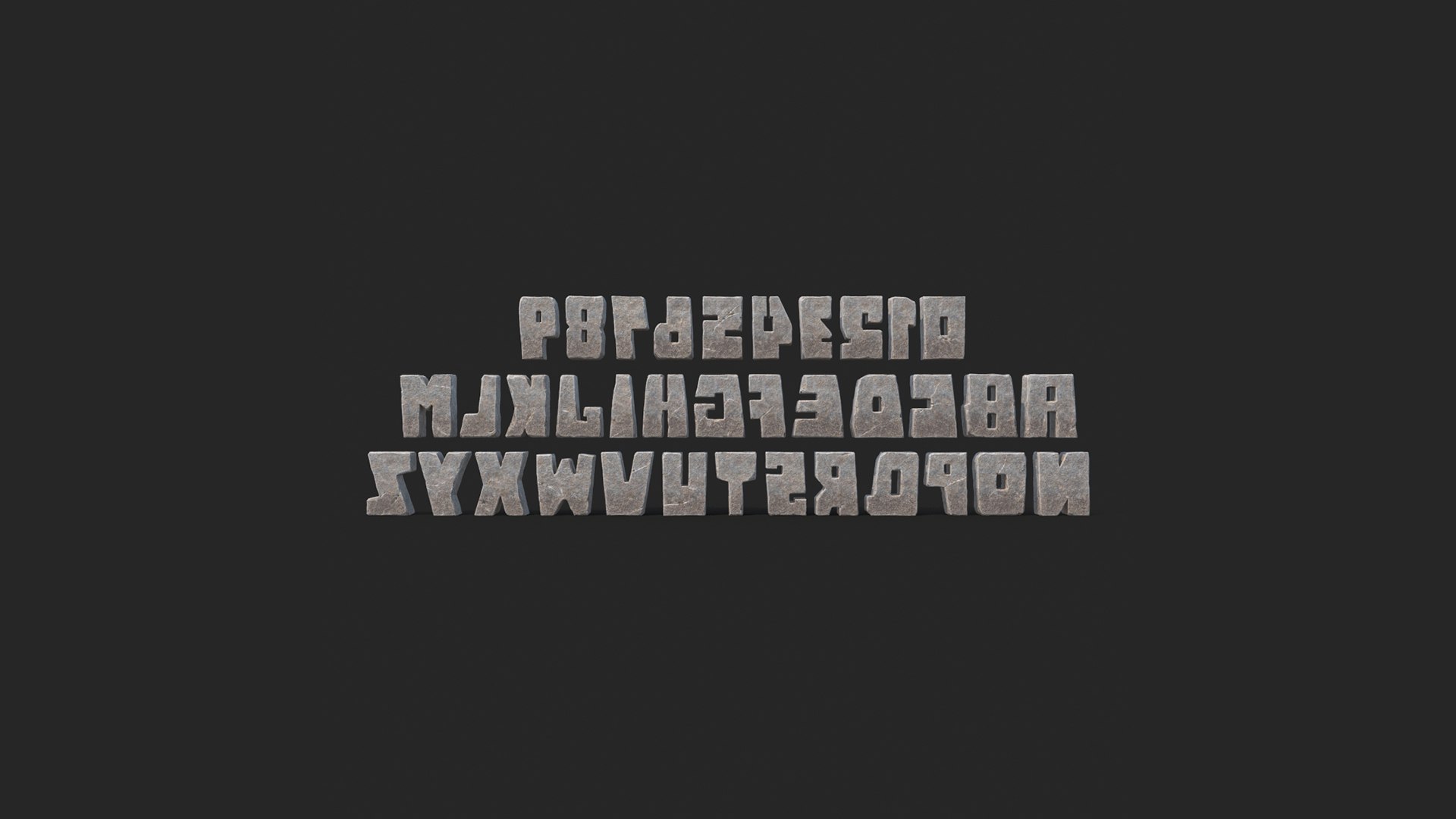 3D Stone Letter - TurboSquid 2119773