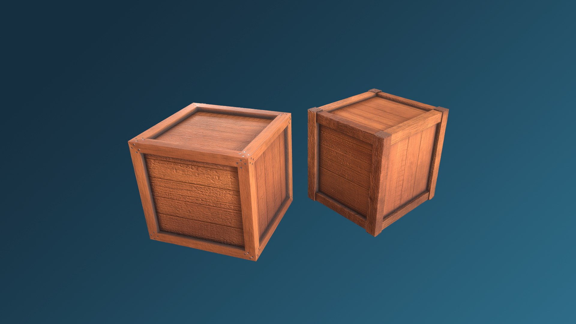 3D Stylized Low Poly Crates - TurboSquid 2064621