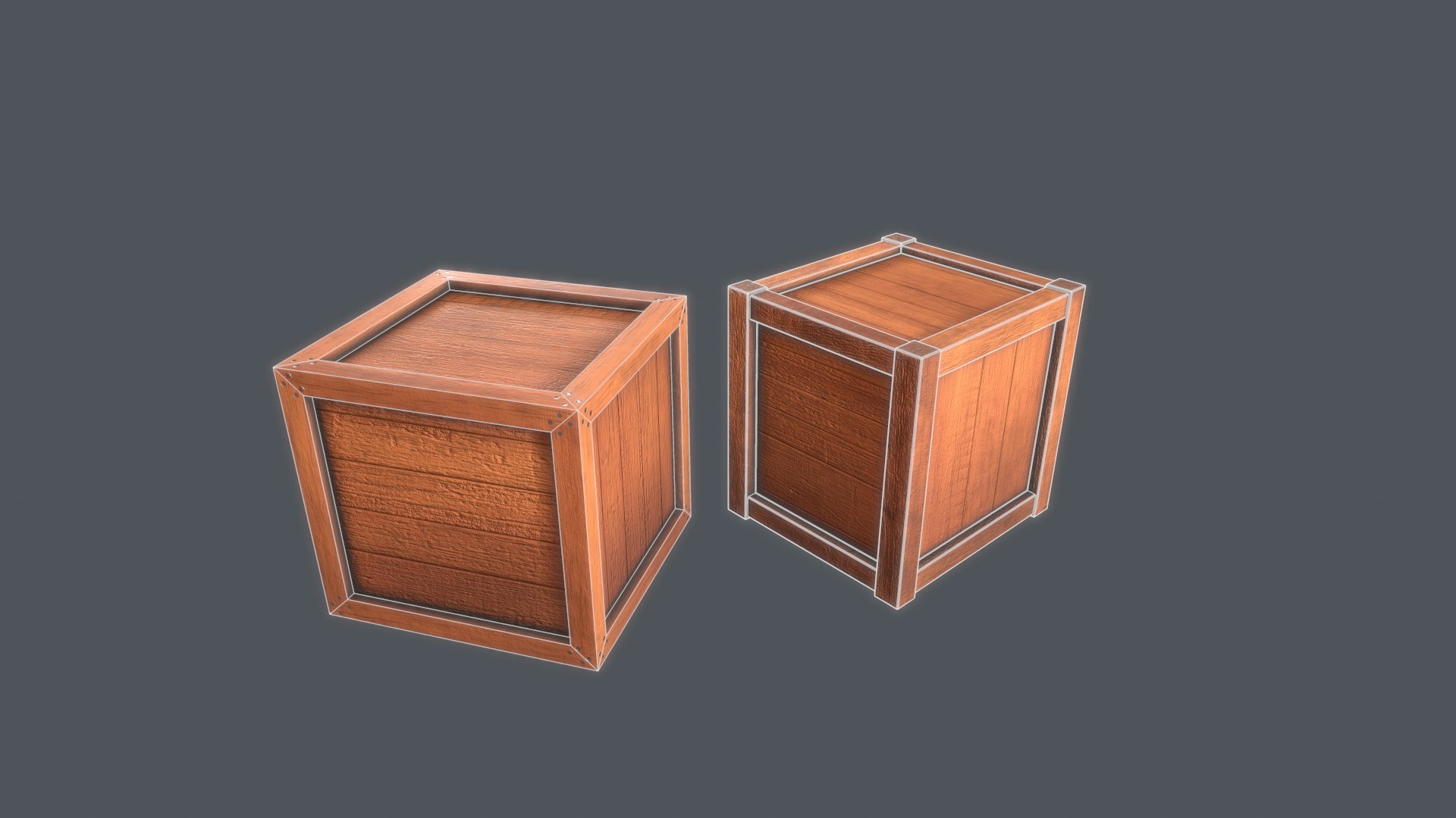 3D Stylized Low Poly Crates - TurboSquid 2064621