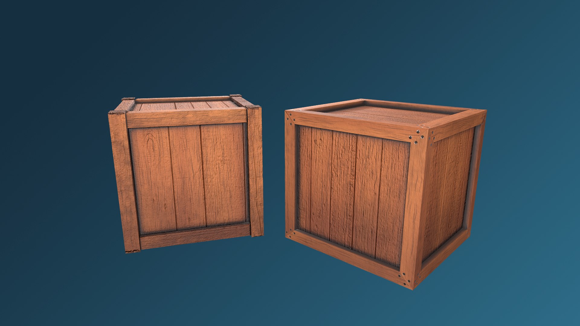 3D Stylized Low Poly Crates - TurboSquid 2064621