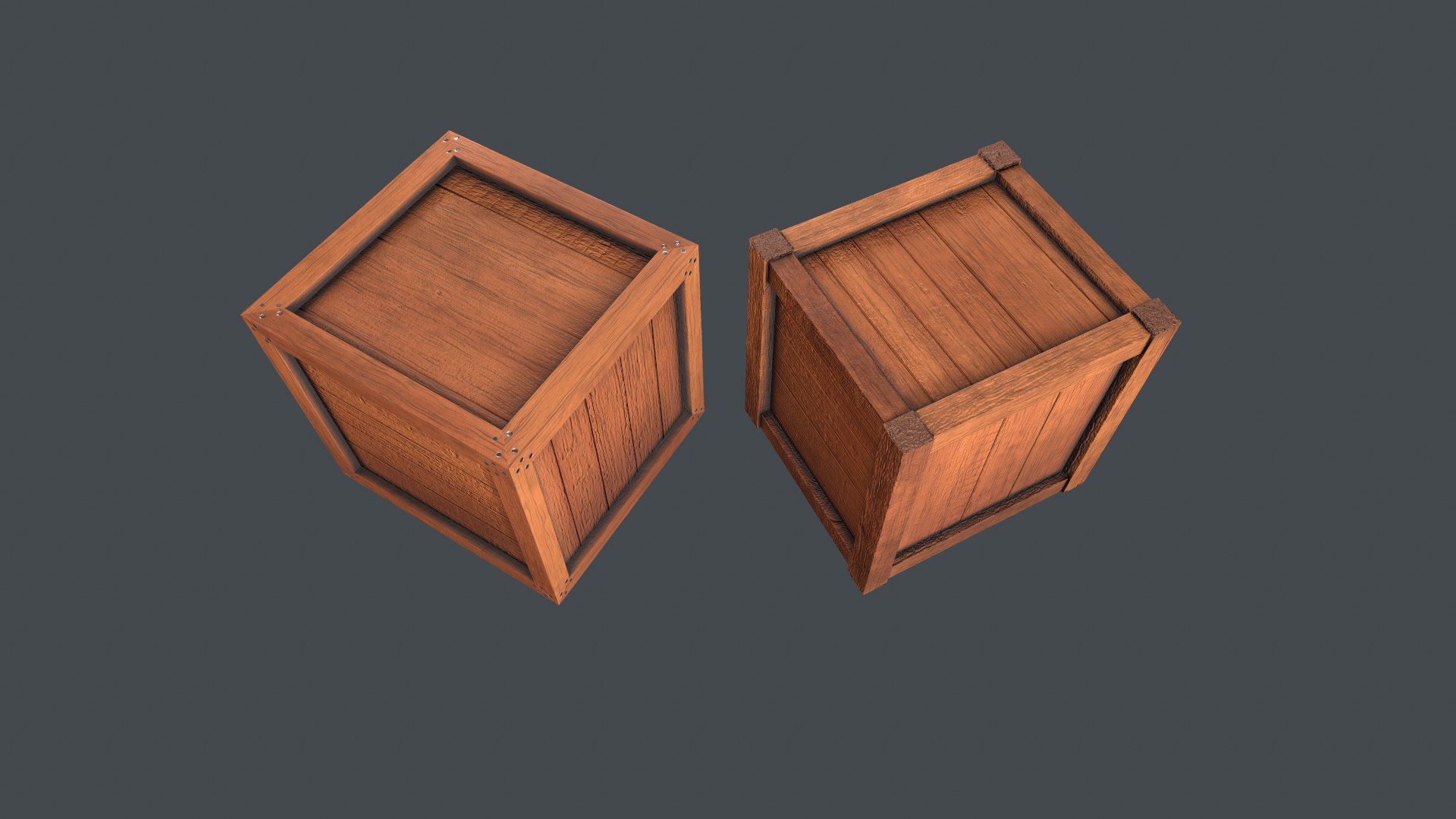 3D Stylized Low Poly Crates - TurboSquid 2064621