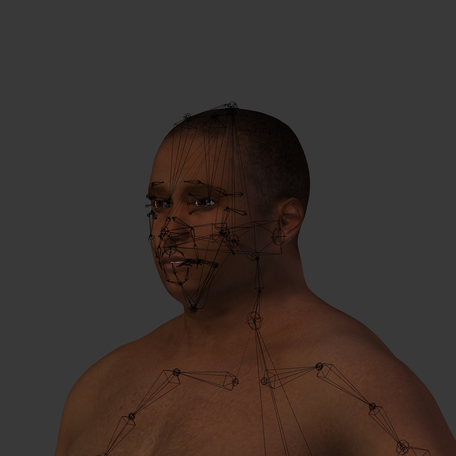 3D fat man - TurboSquid 1543707