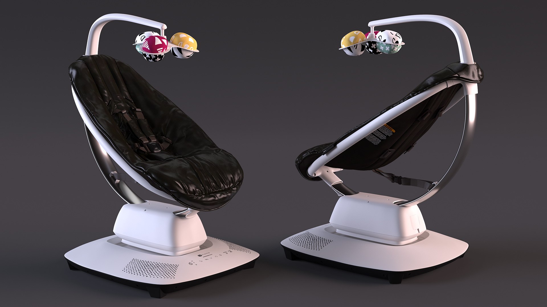 4Moms MamaRoo Multi Motion Baby Swing Black 3D Model - TurboSquid 2104637