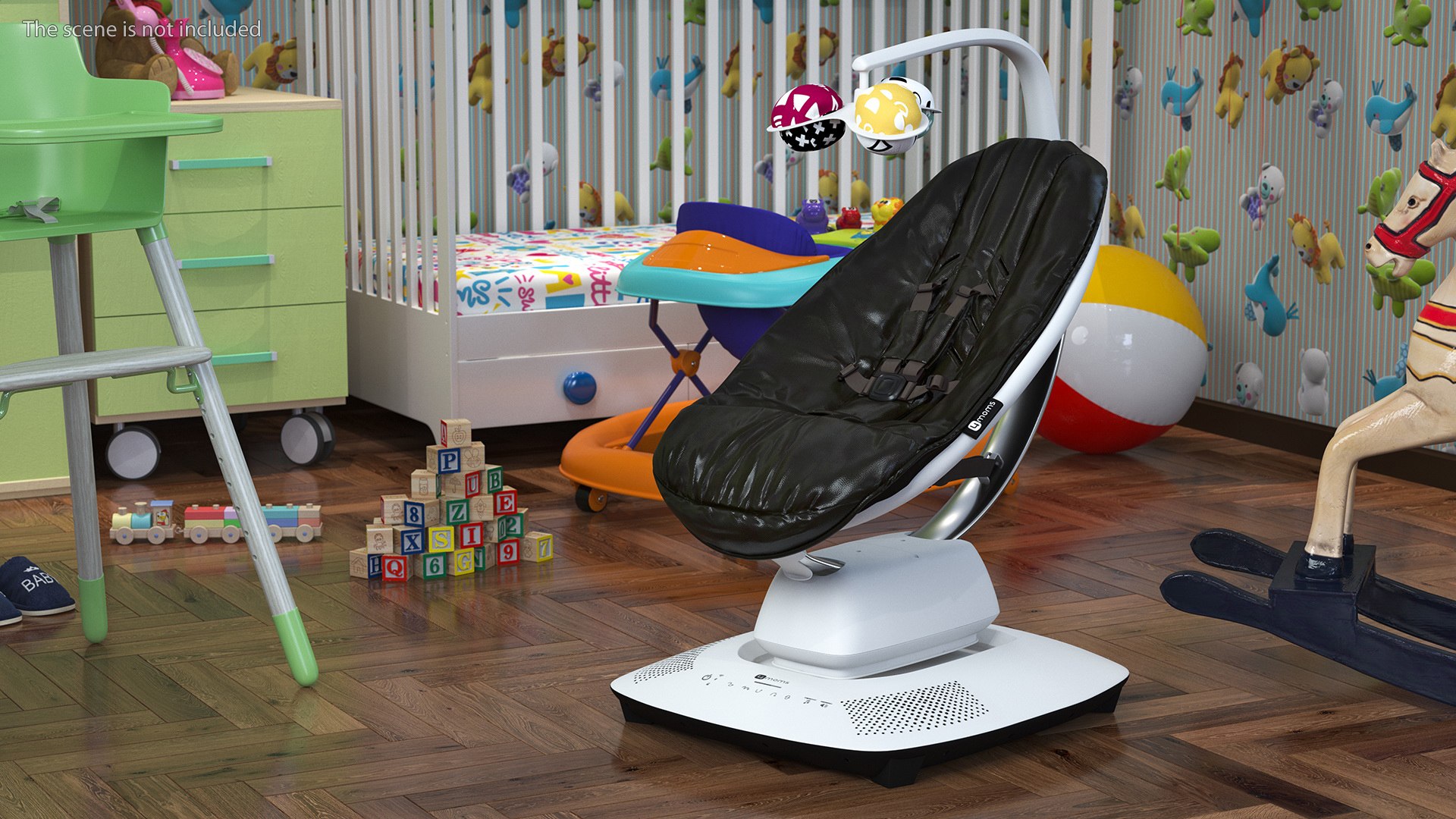 4Moms MamaRoo Multi Motion Baby Swing Black 3D Model - TurboSquid 2104637