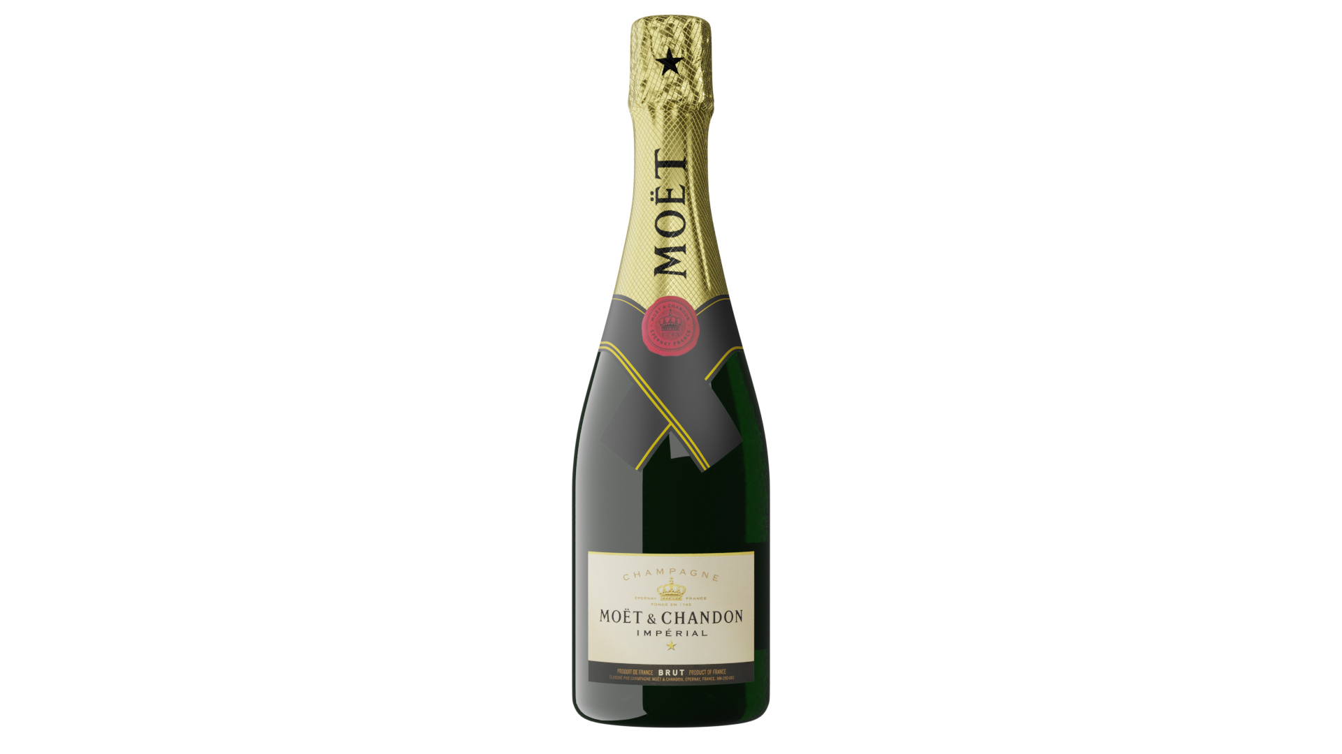 Realistic Moet Chandon Bottle 3D - TurboSquid 1580566