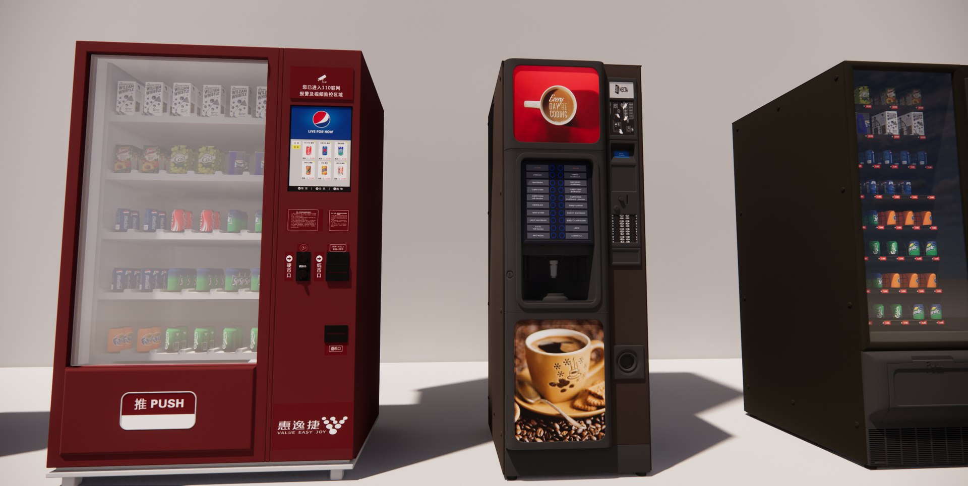 Vending Machines Collection-A1 3D Model - TurboSquid 2096577