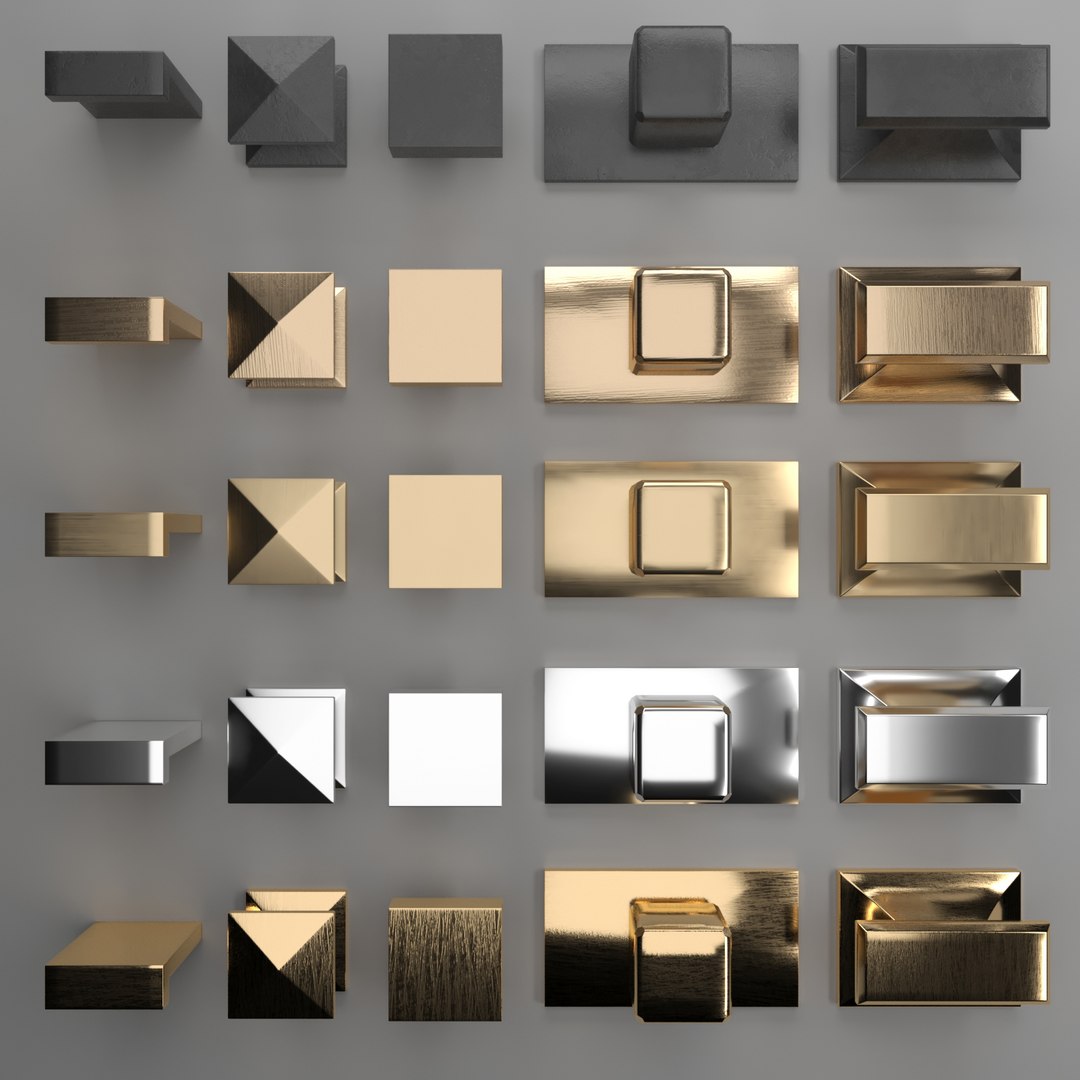 3D Handles Knobs Model - TurboSquid 1496202