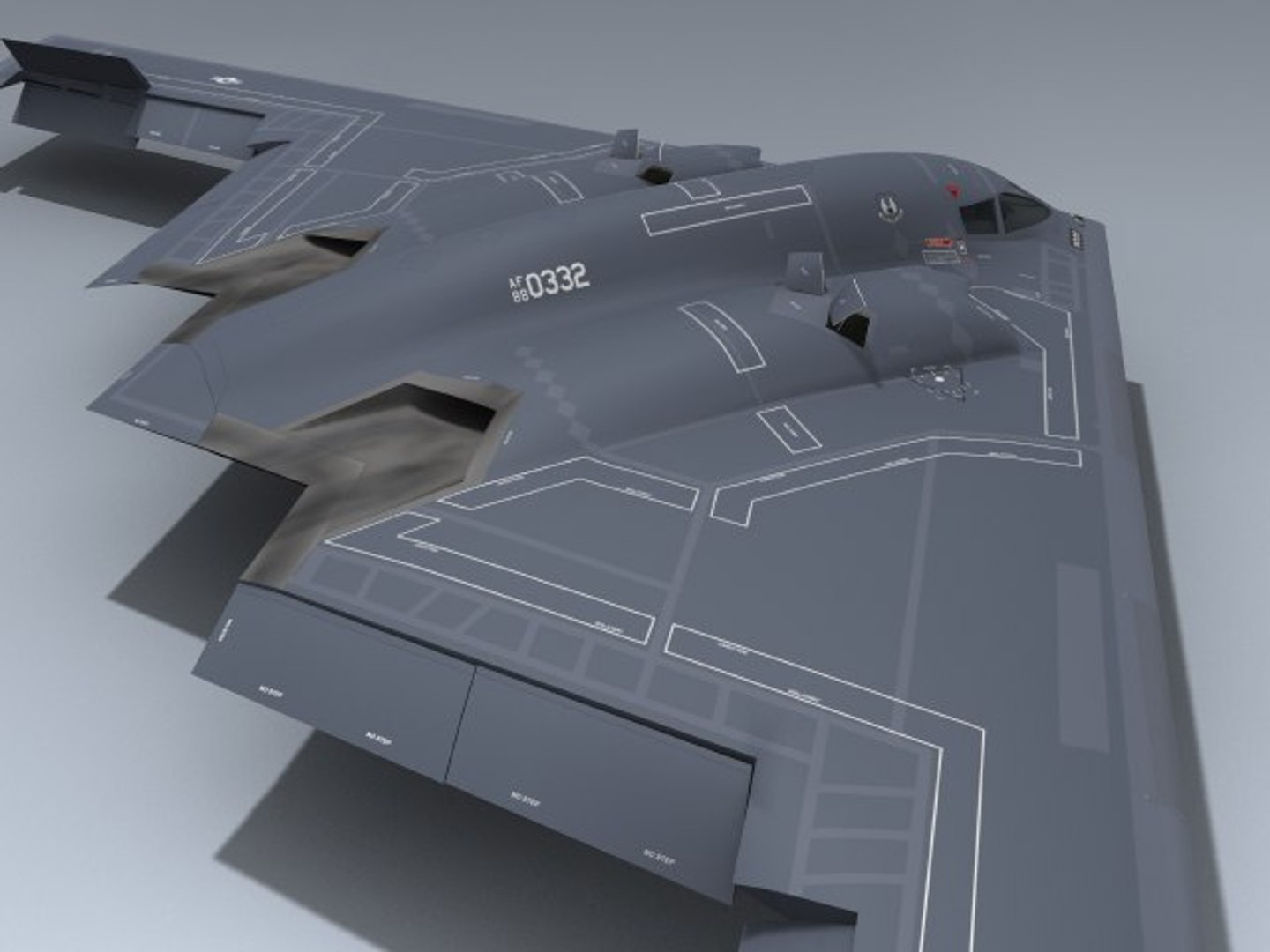 B-2 Spirit 3d Model