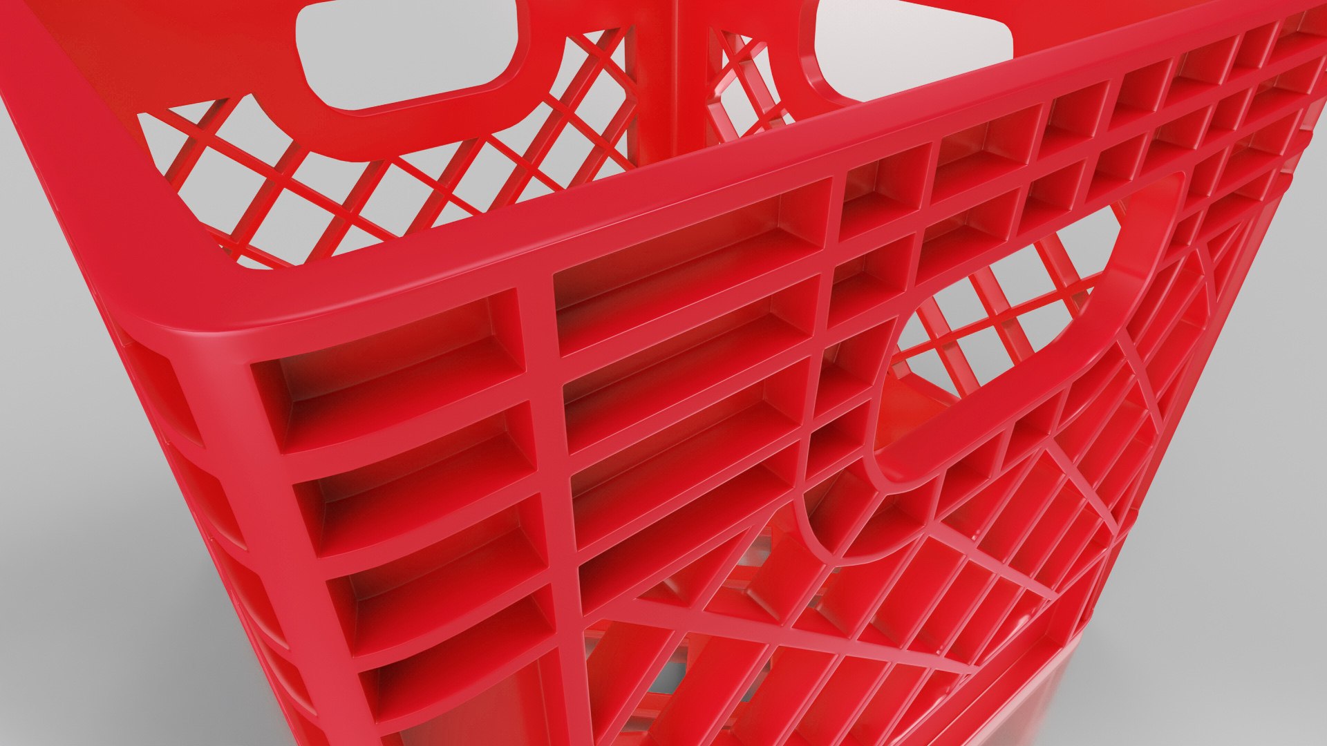 Red Milk Crate 3D - TurboSquid 1667667