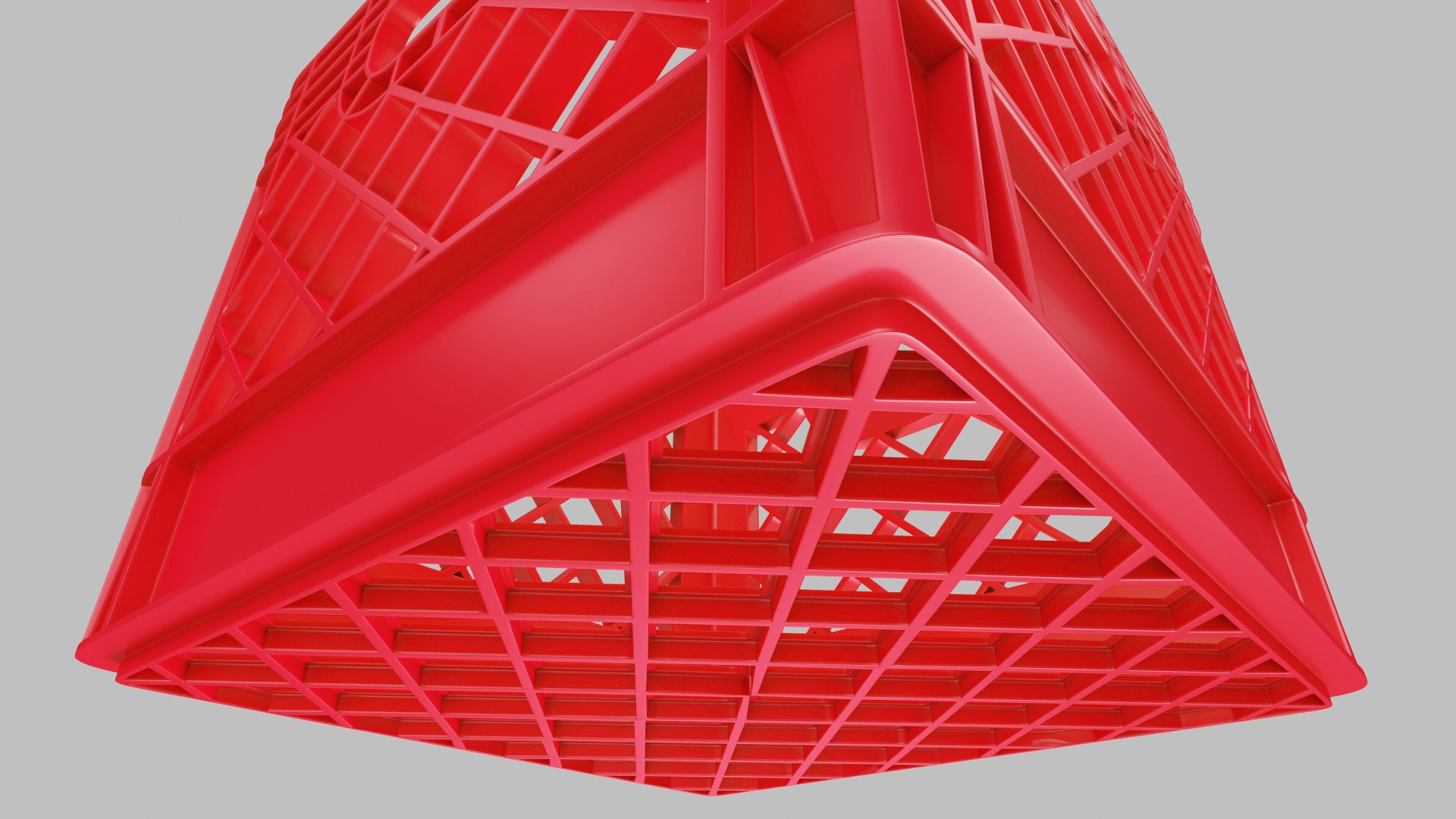 Red Milk Crate 3D - TurboSquid 1667667