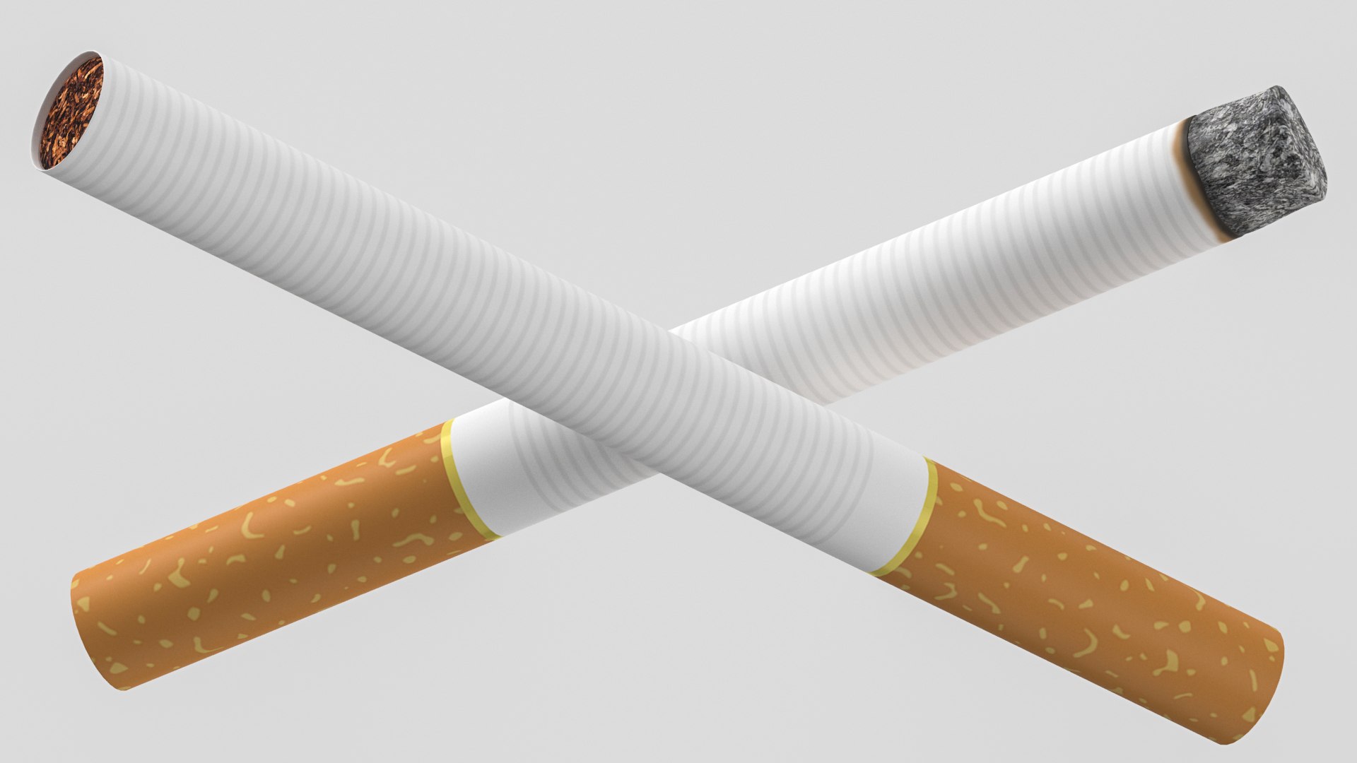 3D New And Used Cigarette Set Model - TurboSquid 2012799