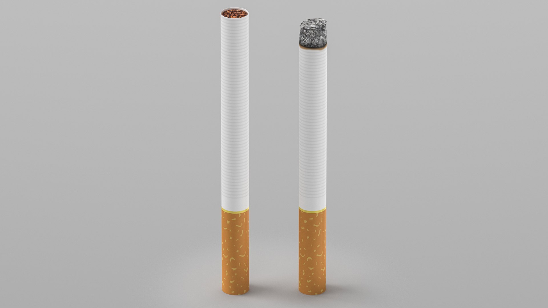 3D New And Used Cigarette Set Model - TurboSquid 2012799