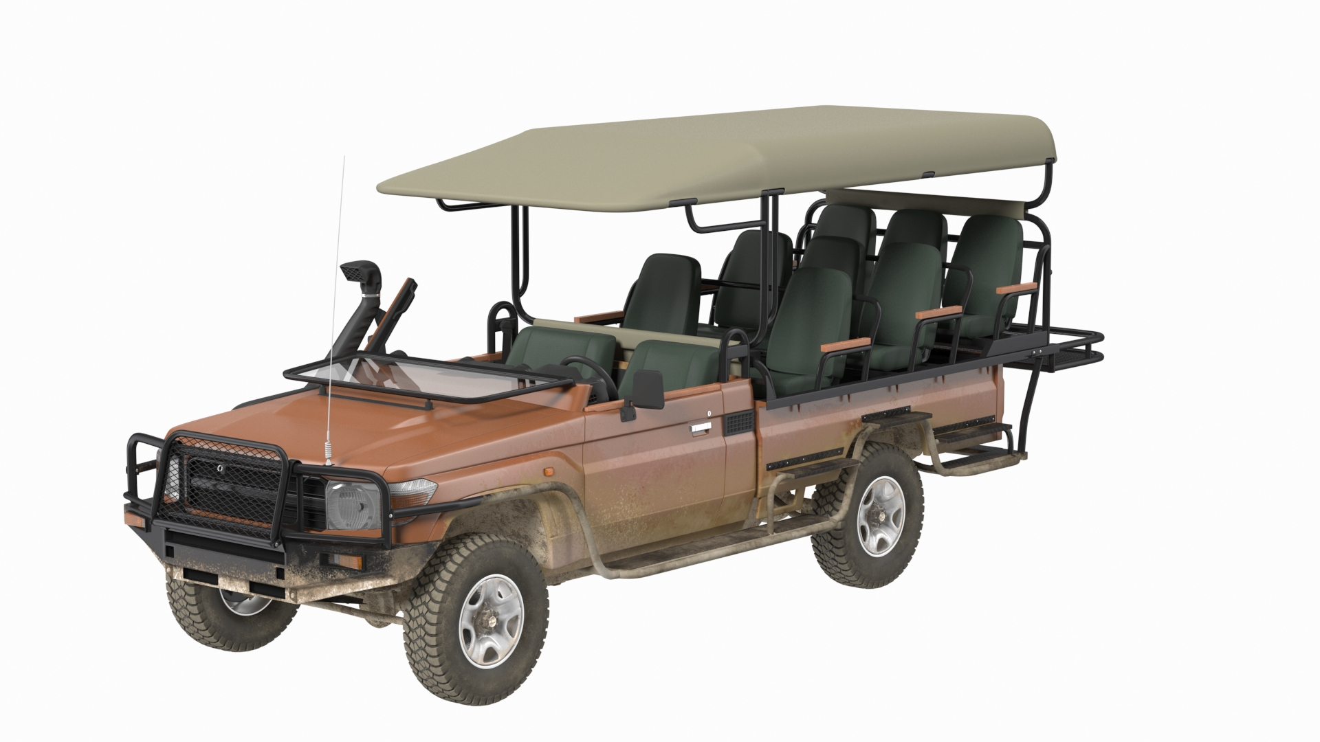 Safari Open Sided 4x4 Vehicle Rigged 3D - TurboSquid 1800571