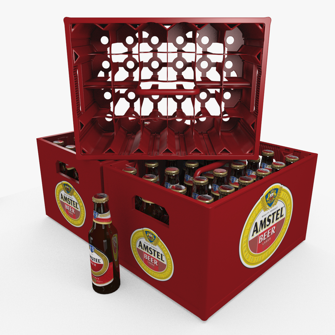 Beer Bottles Crate 3d Dxf