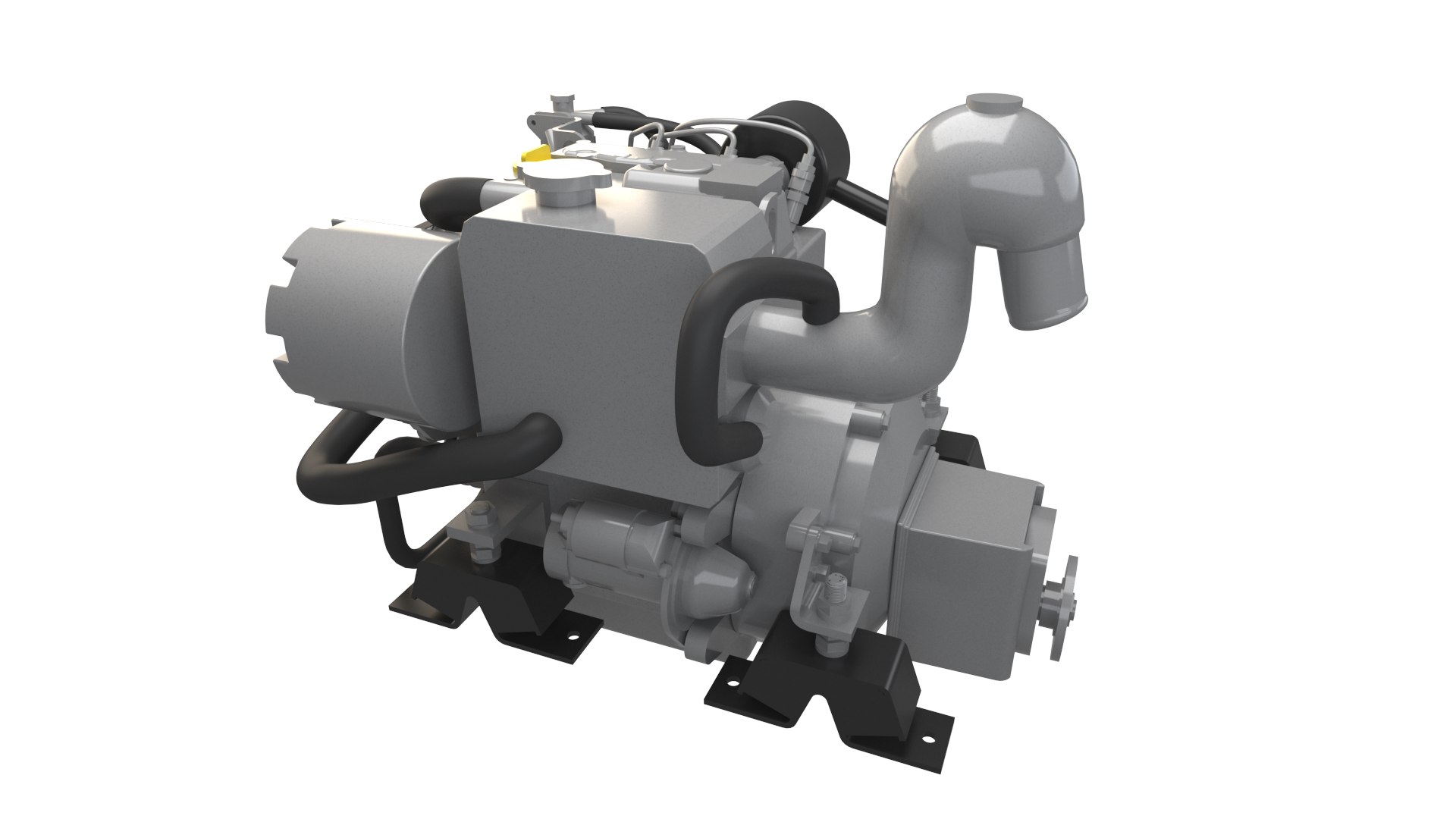 Yanmar Marine Diesel Engine 3D Model - TurboSquid 1582943