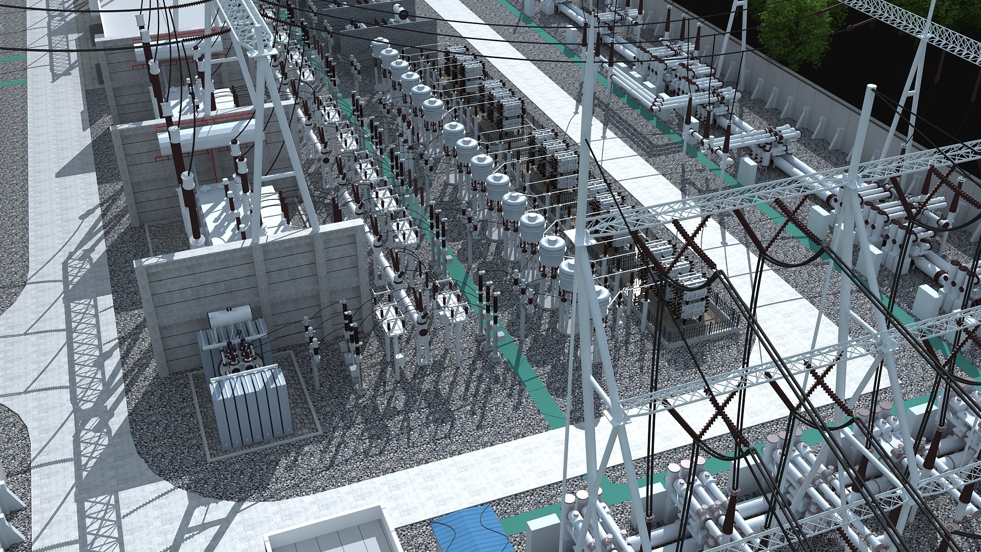 Electrical Substation model 2Electrical Transformer 3D Models 3D model ...