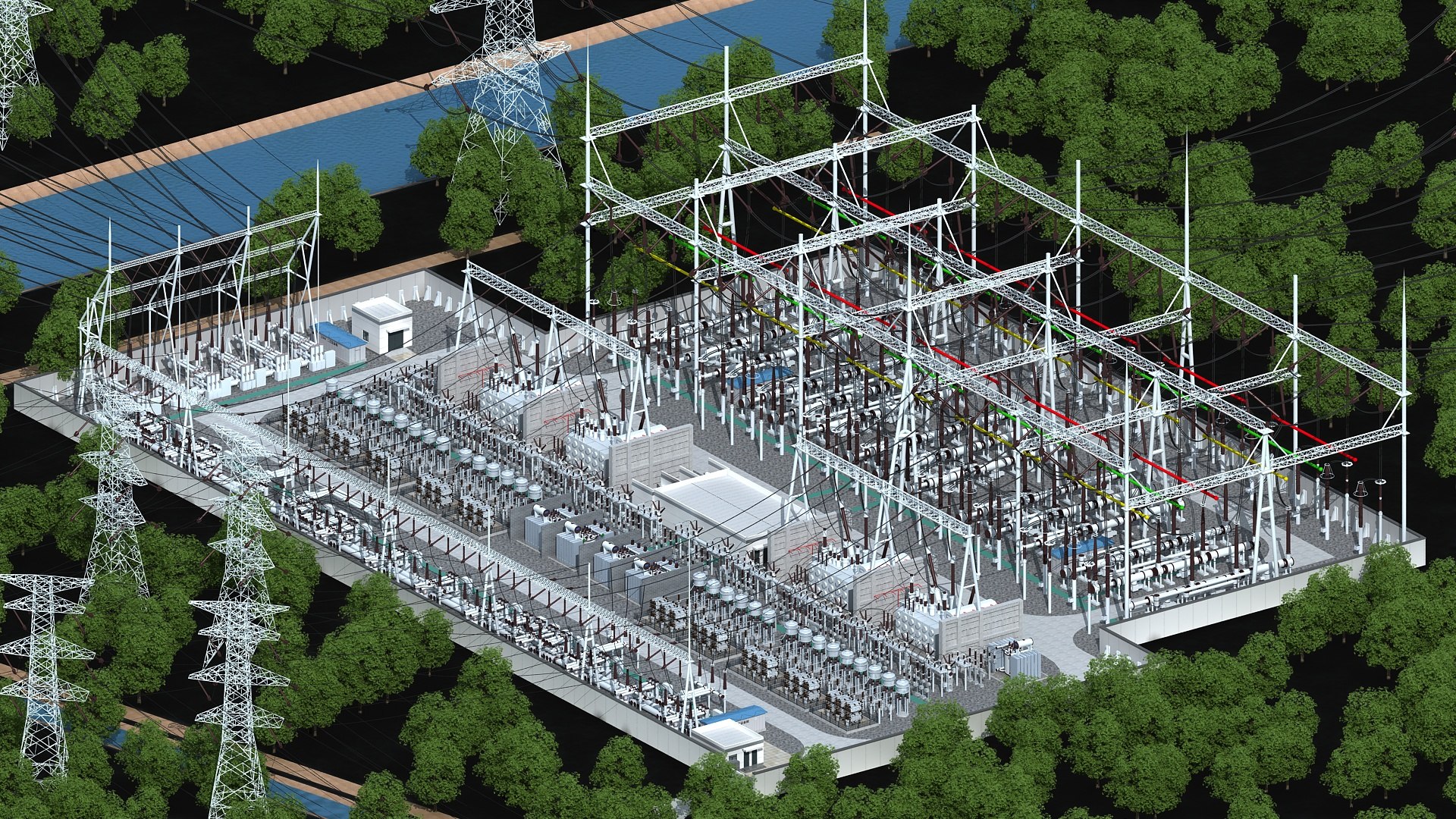 Electrical Substation model 2Electrical Transformer 3D Models 3D model ...