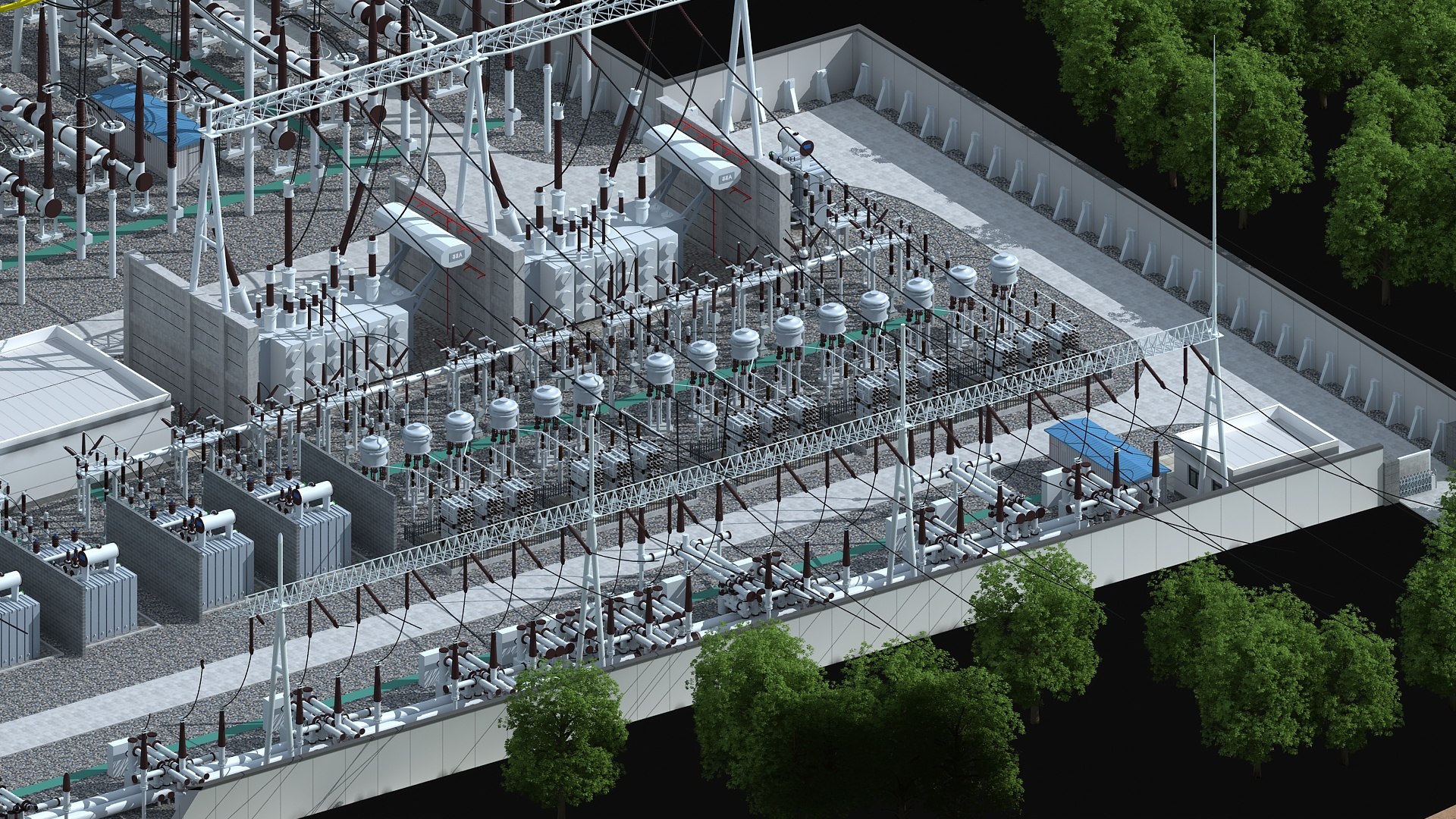 Electrical Substation model 2Electrical Transformer 3D Models 3D model ...