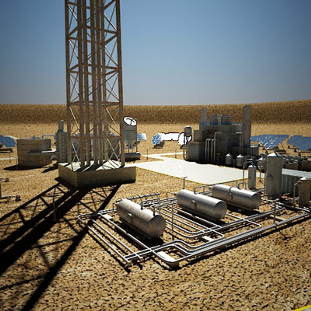 Solar Power Station 3d Model