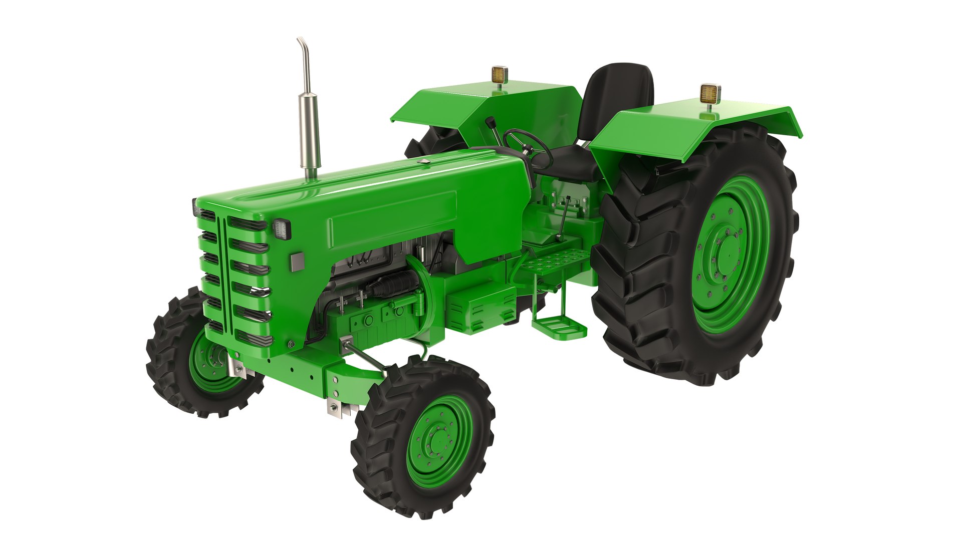 3D Old Tractor - TurboSquid 2279977