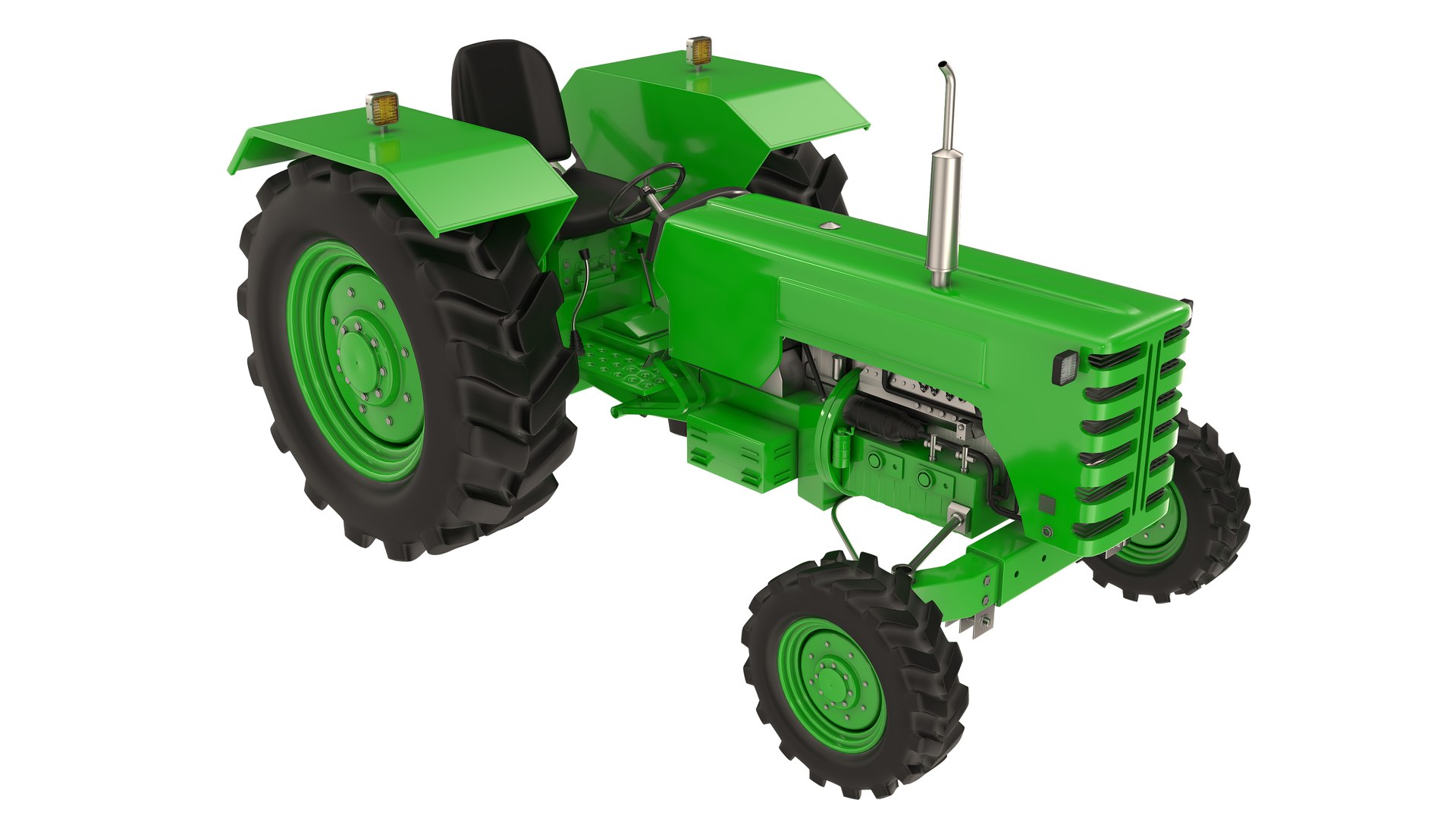 3D Old Tractor - TurboSquid 2279977